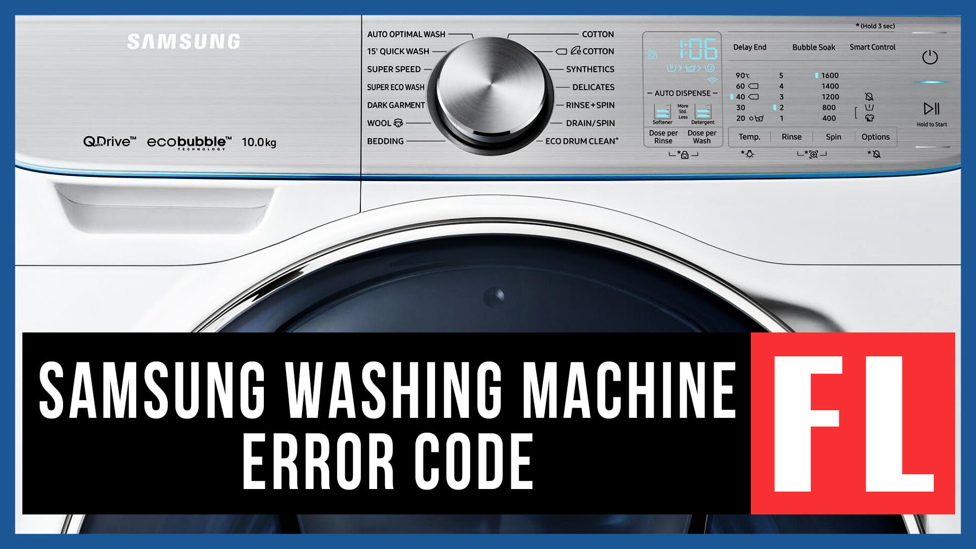 Samsung Washer Error Code FL Causes How FIX Problem Samsung Washer Error Code FL Causes How FIX Problem